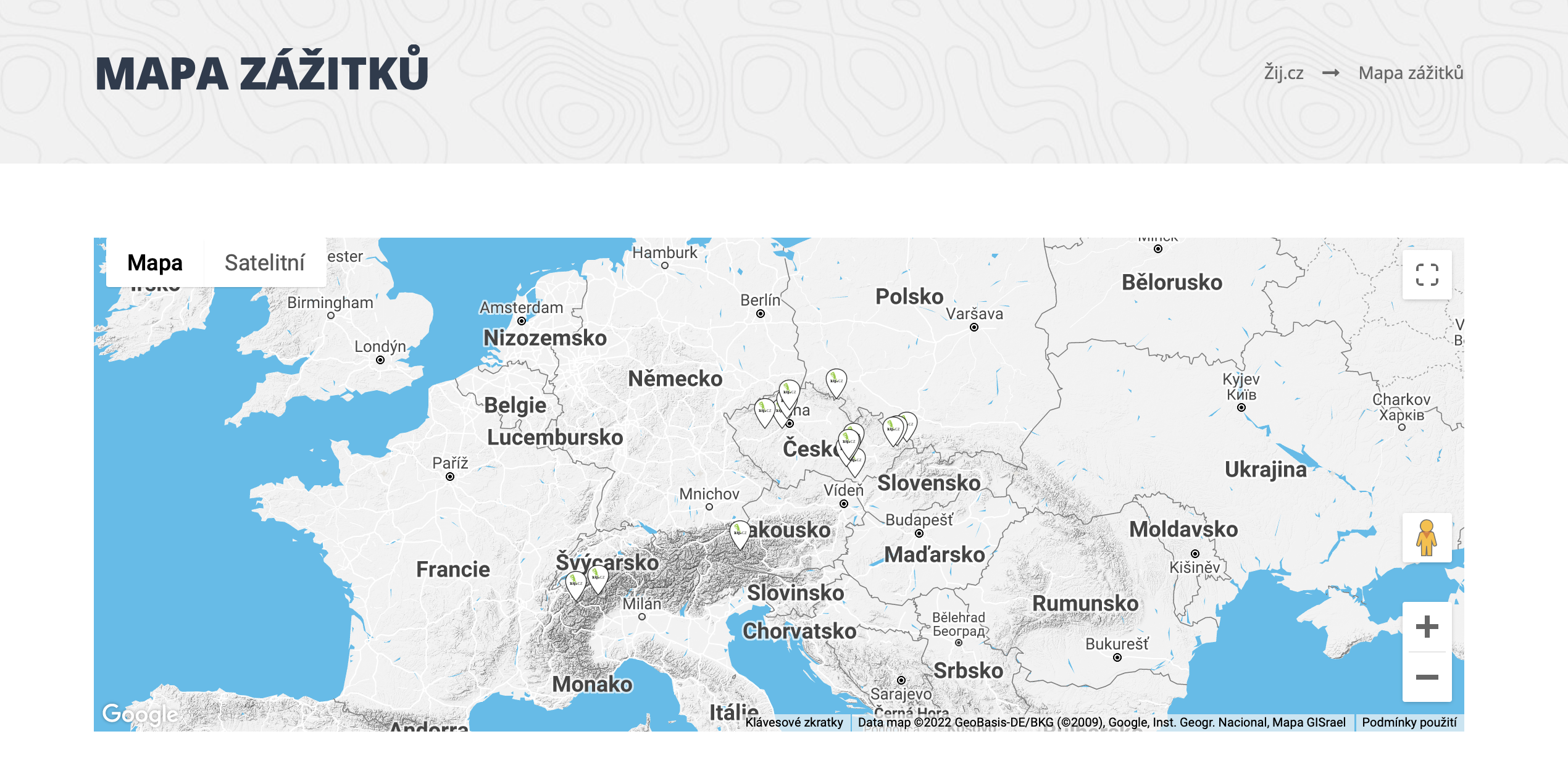 MAPA ZÁŽITKŮ A KURZŮ - Žij.cz